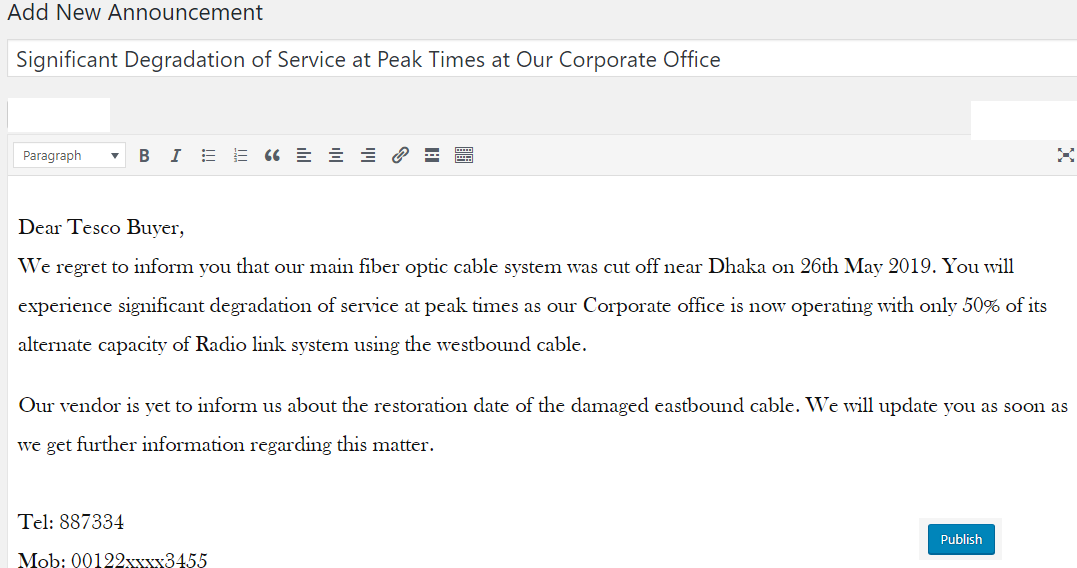 Notice Management and Announcement Software - Garment Automation