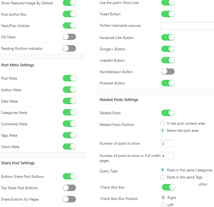 Sahifa Theme Setting and Optimization